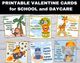 Jungle Valentine Cards - Etsy