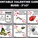 Bugs Valentine Cards, Printable Bugs Valentines, Printable Valentines ...