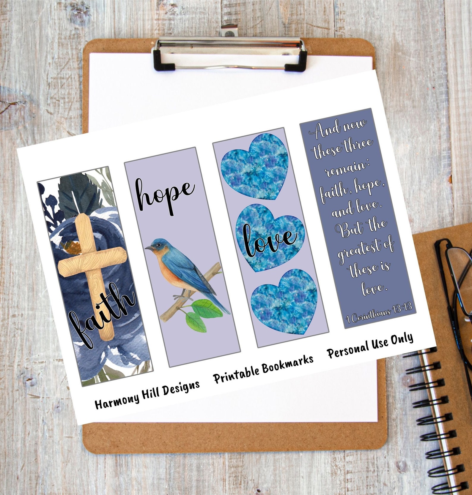 Christian Bookmarks, Ready to Print Bookmarks, Printable Bookmark ...