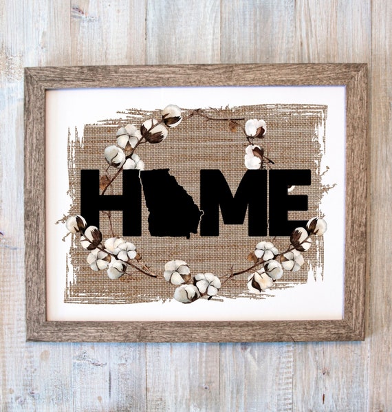 Georgia Printable Georgia Home Print Georgia Wall Art GA - Etsy