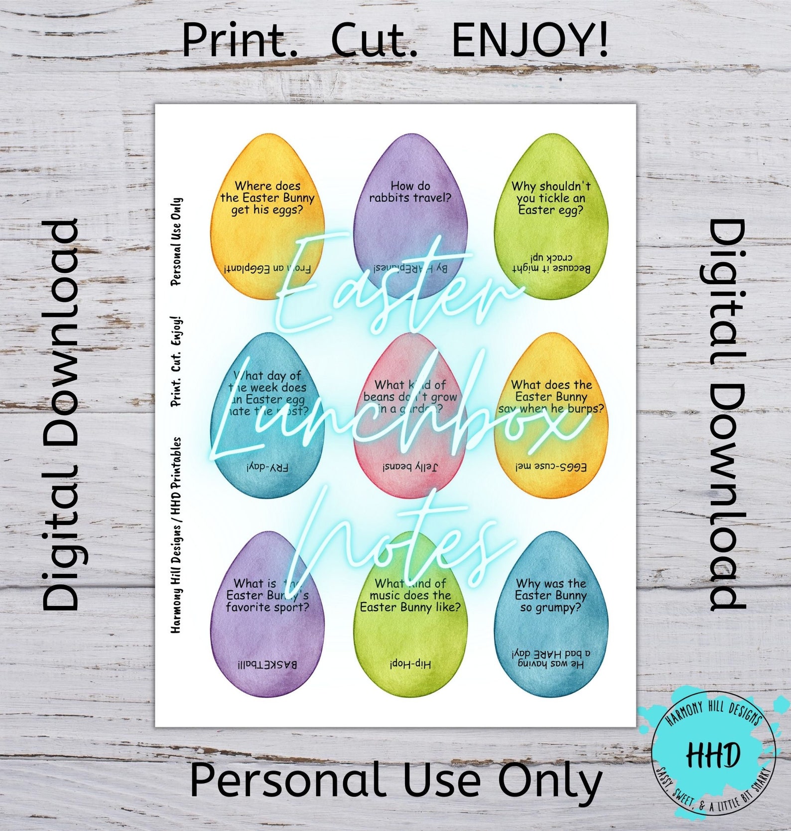 Easter Lunchbox Jokes, Printable Lunchbox Notes, Cards for Kids, Lunch ...