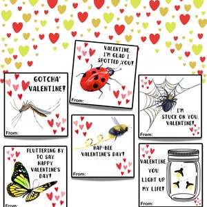 Bugs Valentine Cards, Printable Bugs Valentines, Printable Valentines ...