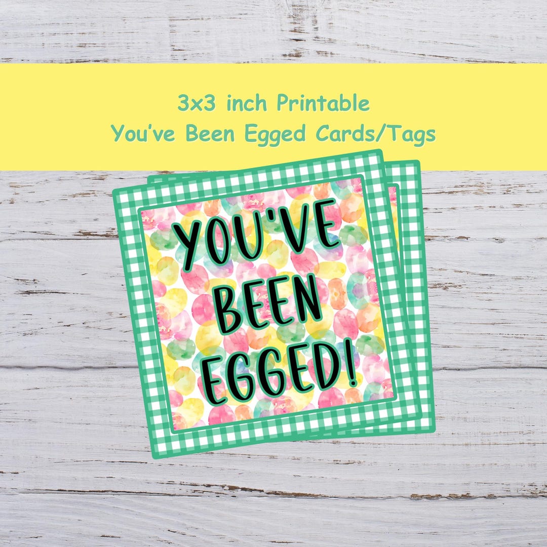 You've Been Egged, Printable Easter Tags, School Easter Cards, Cookie ...