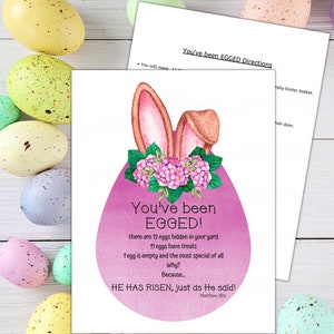 Christian You've Been Egged, You've Been Egged, Printable You've Been ...