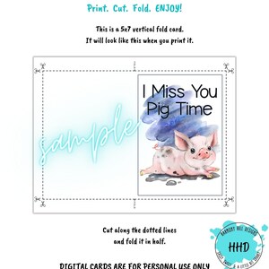 Miss You Card, Thinking of You Card, Printable Miss You Card, I Miss ...