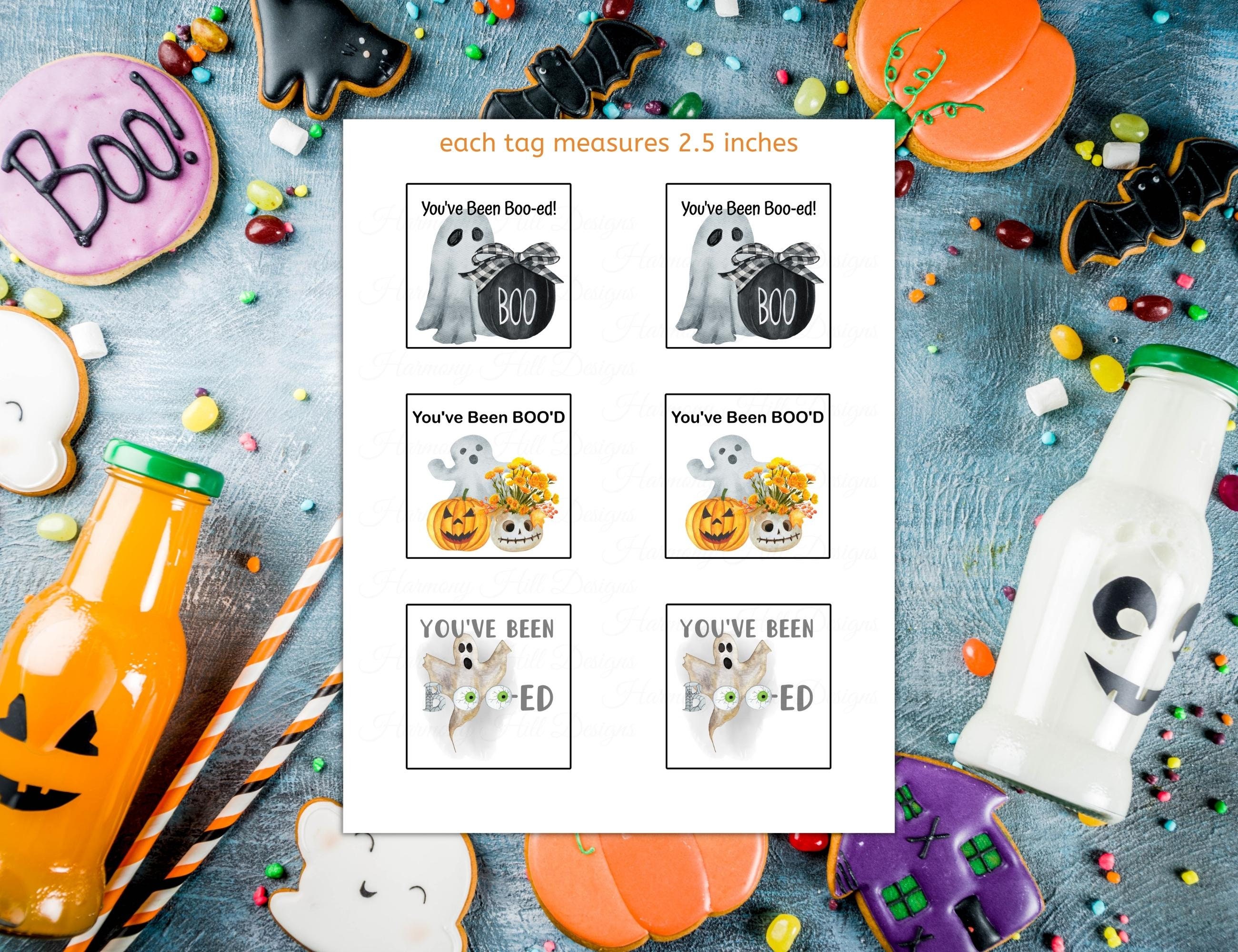 You've Been Booed Tags, Boo Treat Tag, Classroom Boo'd Tags, Halloween ...