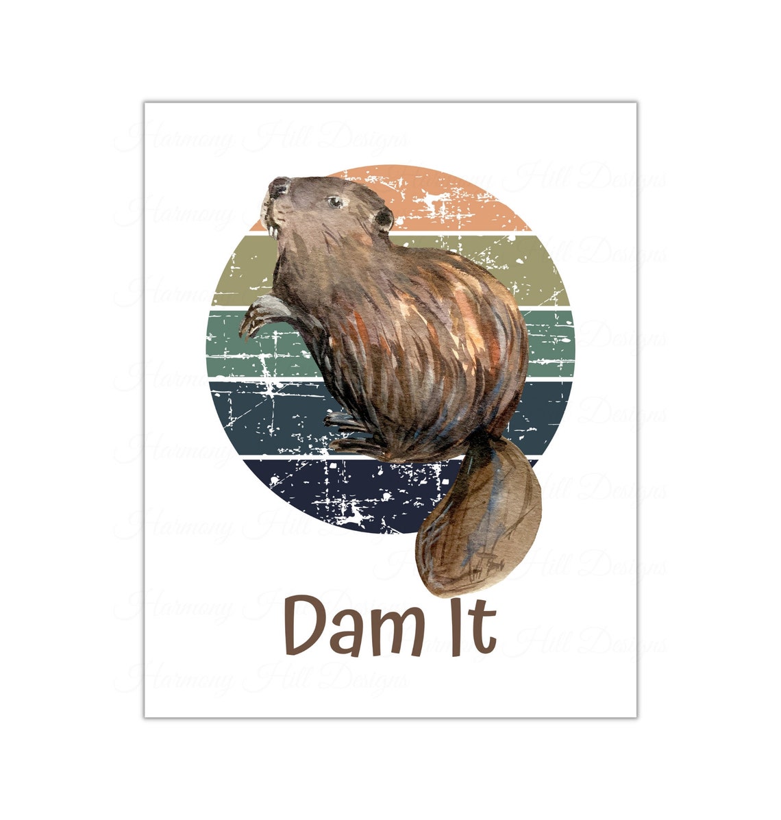 Beaver Dam It PNG Funny Beaver Print Beaver Dam It - Etsy