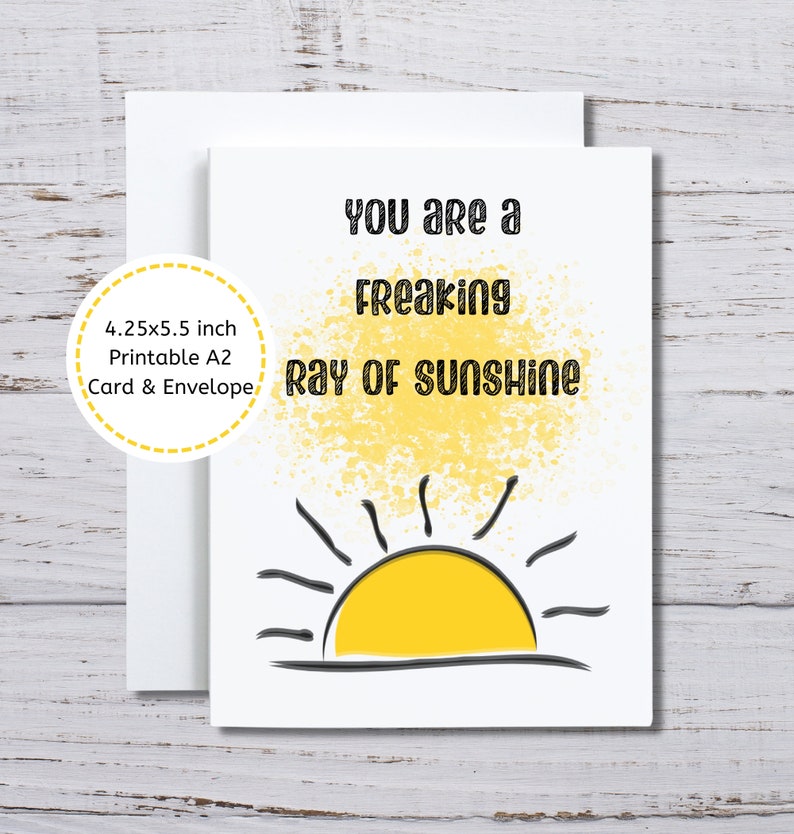 Snarky Card Funny Printable Card Funny Card for Friend You - Etsy