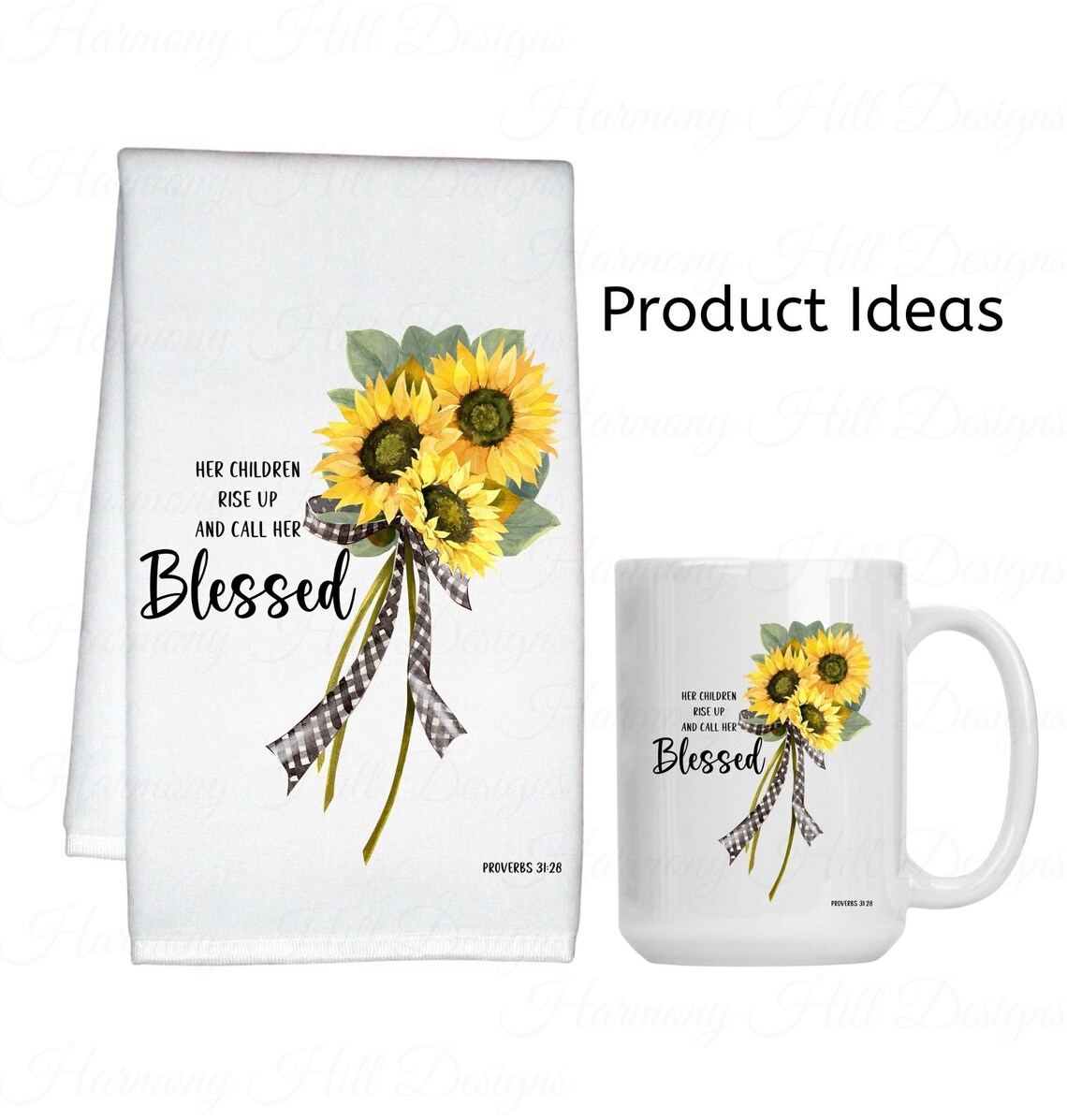 Christian Wall Decor Sunflower Printable Christian - Etsy