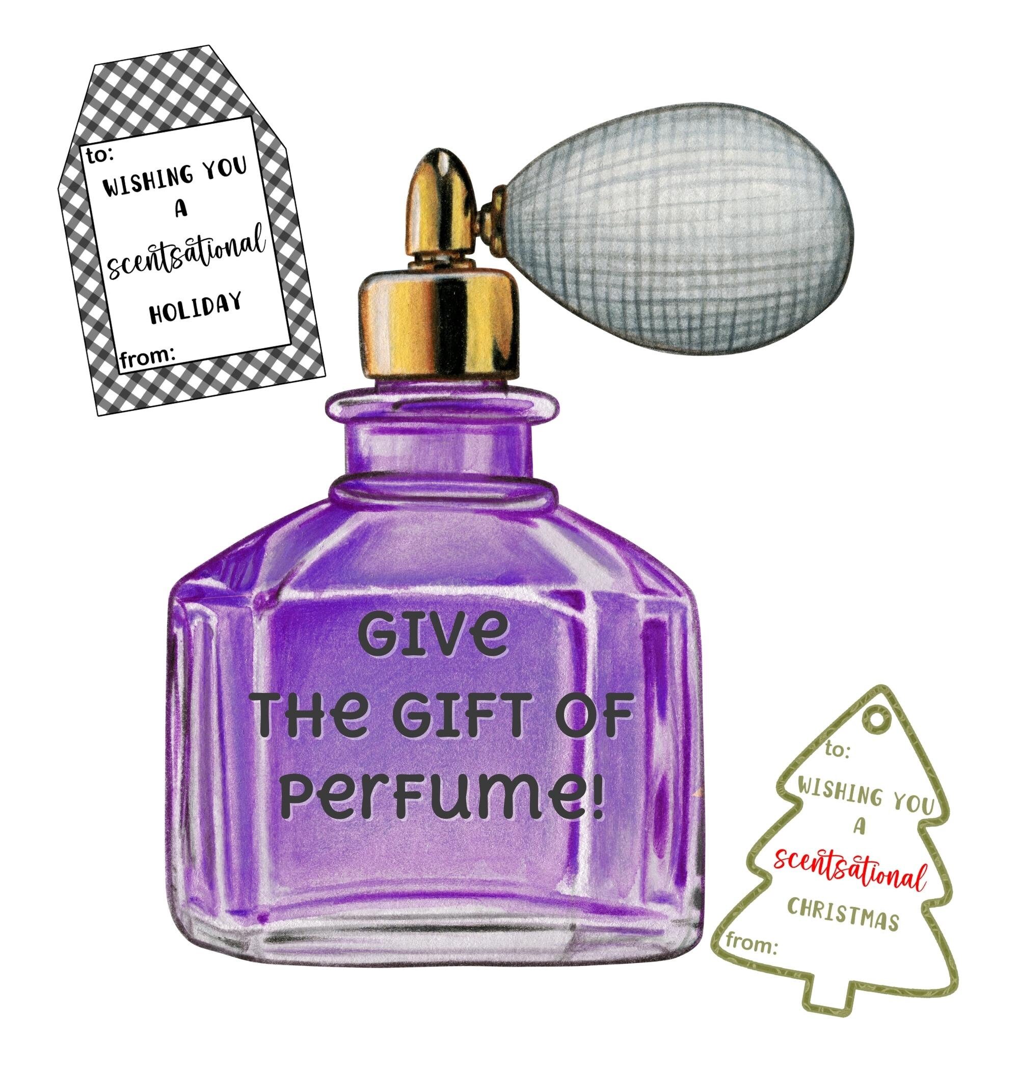 Scentsational Gift Tags, Perfume Gift Tags, Lotion Bottle Gift Tags ...