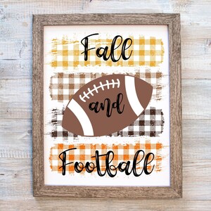 Fall Football Printable, Fall Football Design, Football Sublimation ...