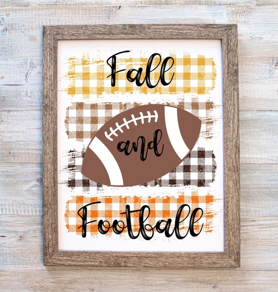 Fall Football Printable Fall Football Design Football - Etsy