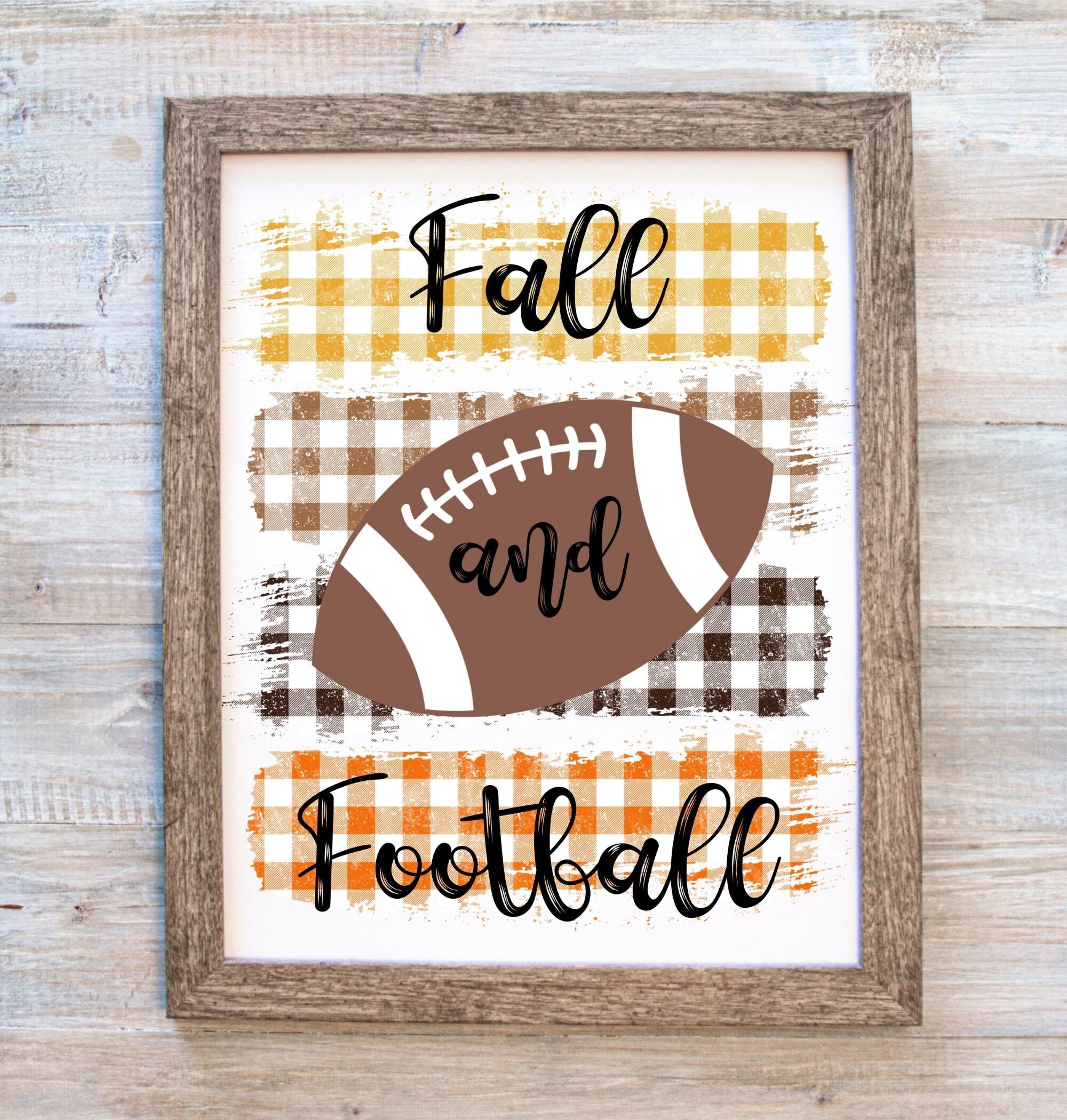 Fall Football Printable, Fall Football Design, Football Sublimation ...