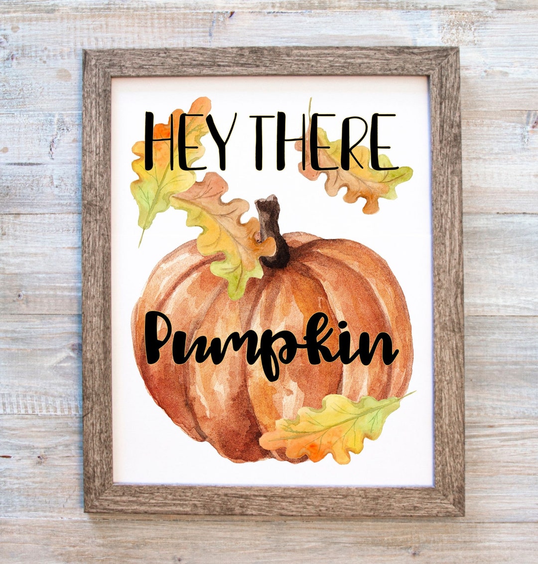 Pumpkin Wall Art, Pumpkin Print, Pumpkin Printable, Fall Decor, Hey ...
