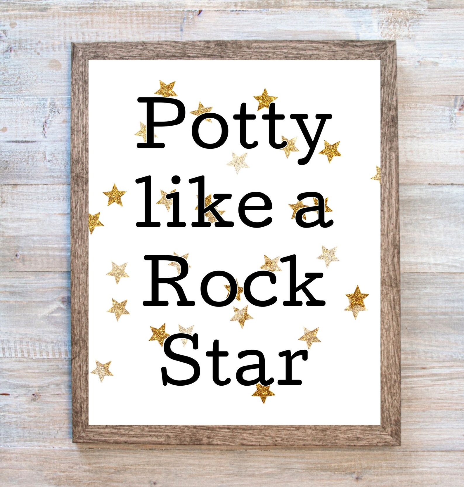 Potty Like a Rock Star Print Potty Like a Rock Star | Etsy