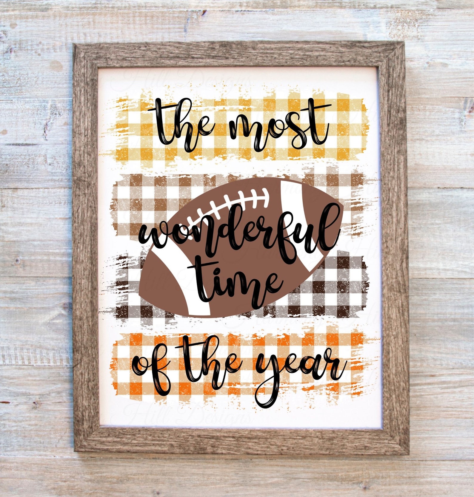 Football Sublimation, Plaid Football Design, Football Printable ...