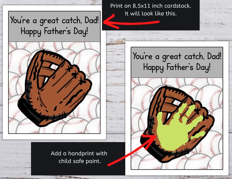 Baseball Fathers Day, Baseball Handprint, Handprint Fathers Day Craft ...