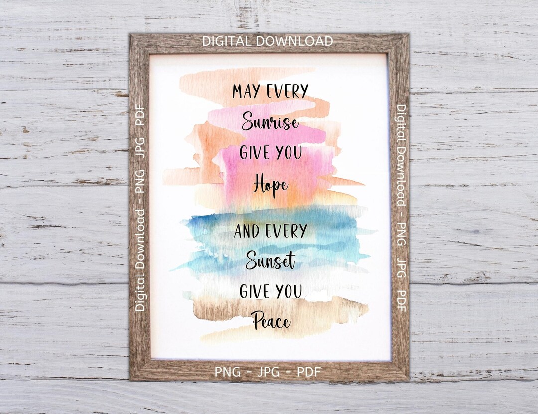 Printable Sunrise and Sunset, Beach Decor Printable, Sunrise Sunset ...