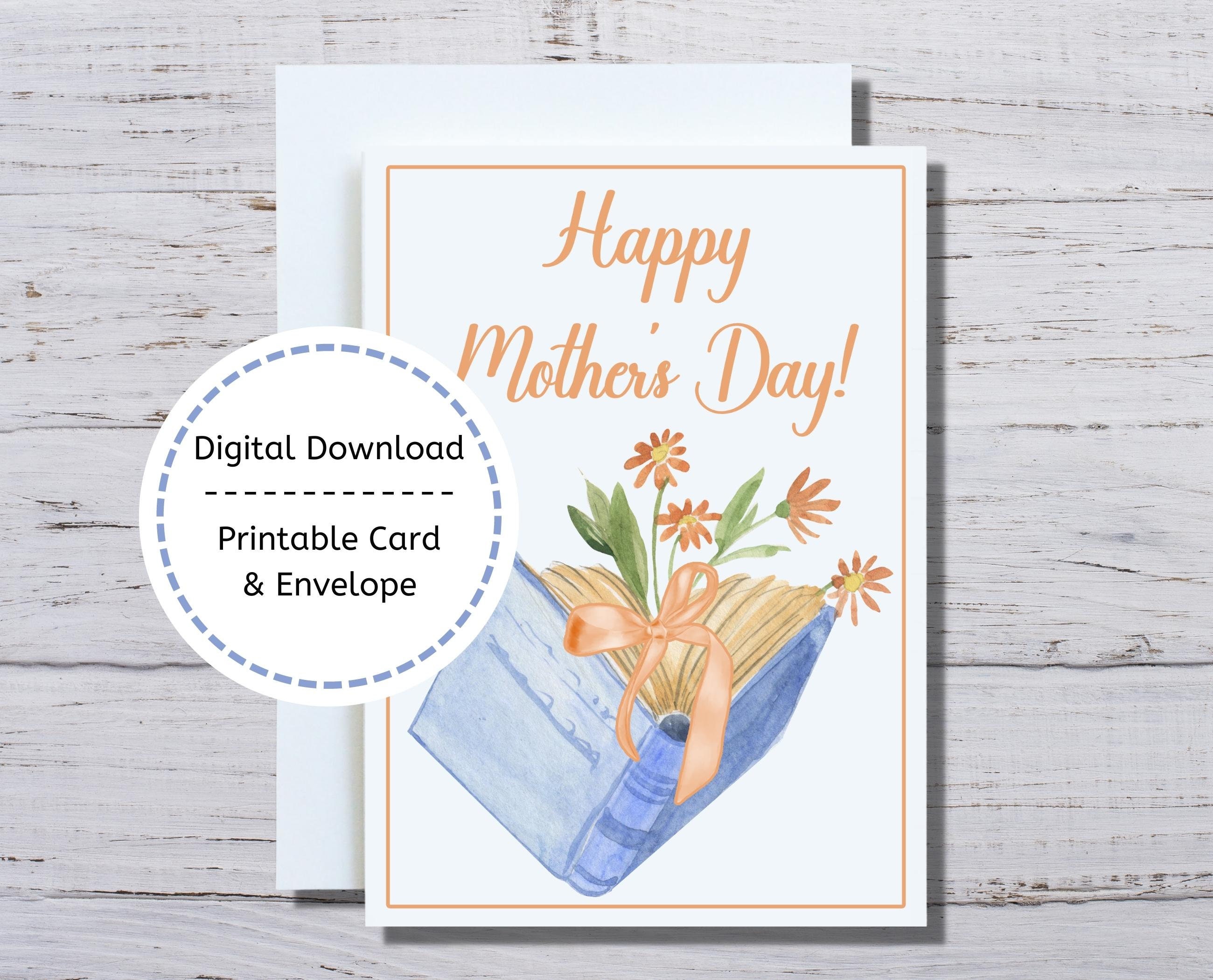 Printable Mothers Day Bookmarks, Printable Mothers Day Card, Mothers ...