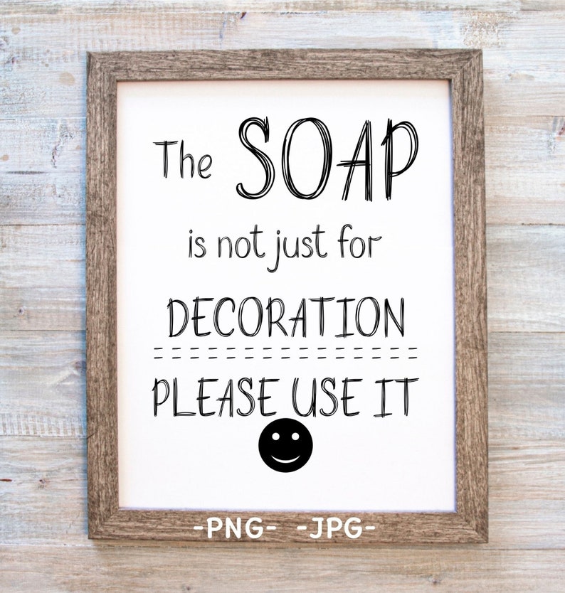 Bathroom Printable, Bath Soap Print, PNG, JPG, Sublimation, Bath Wall ...