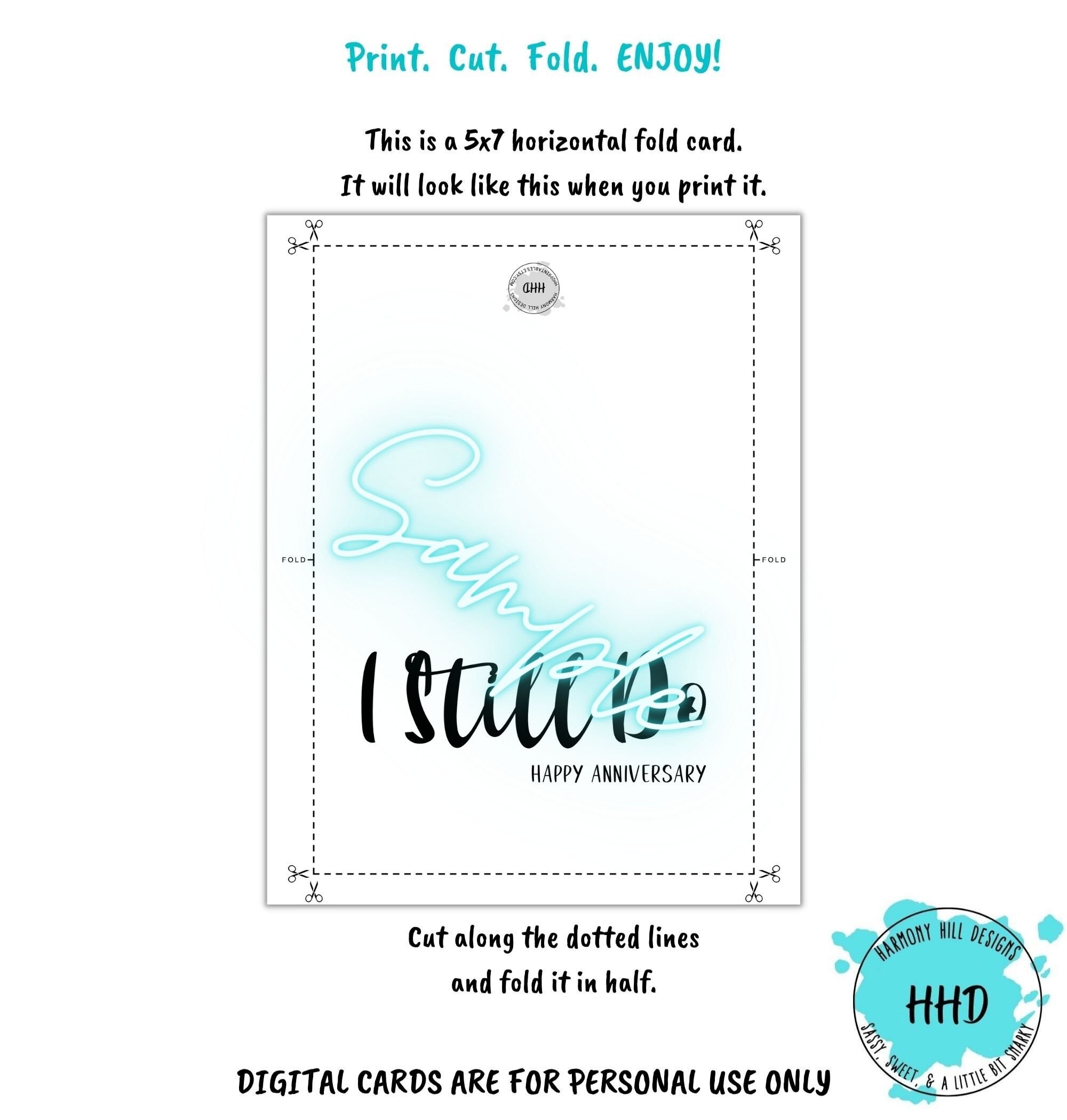 I Still Do Card, Printable Card, Happy Anniversary Card, I Still Do ...
