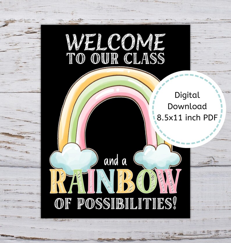 Classroom Sign, Classroom Printable Decor, Classroom Welcome Sign ...