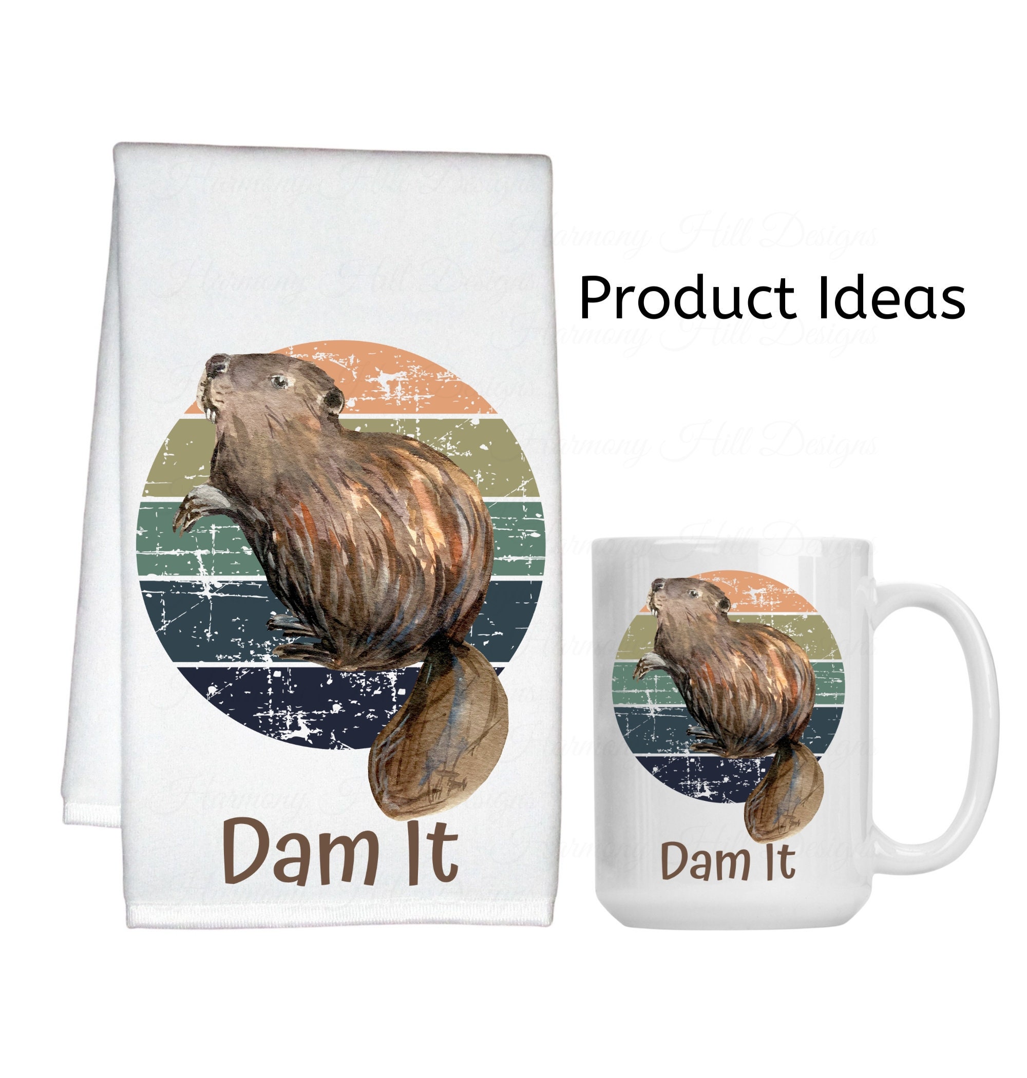 Beaver Dam It PNG Funny Beaver Print Beaver Dam It - Etsy