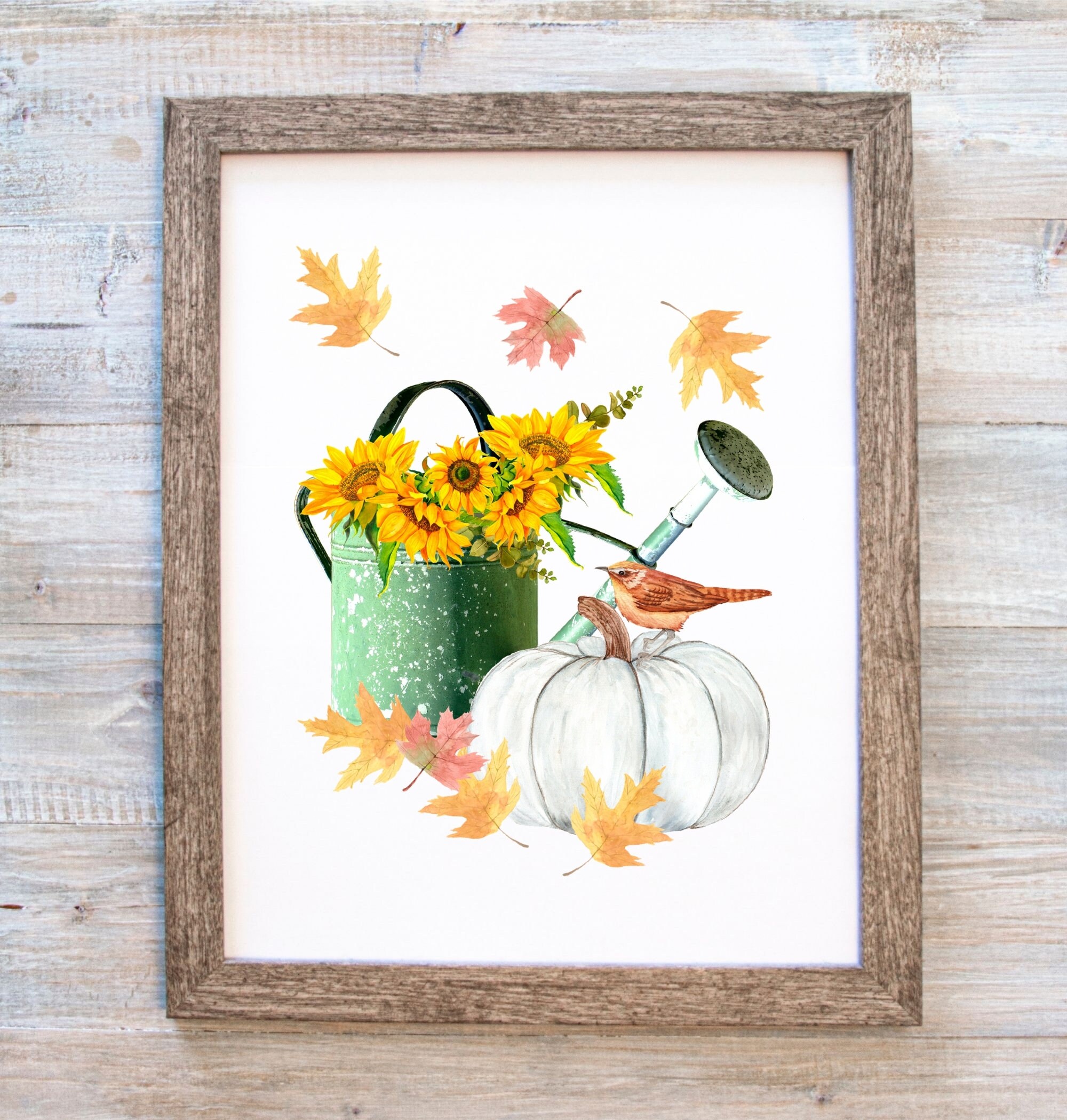 Fall Scene Printable Fall Scene Art Autumn Printable - Etsy