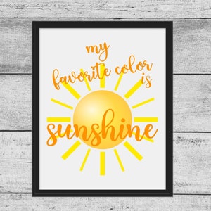 Sunshine Wall Art, Sunshine Print, Sunshine Printable, Sunshine ...