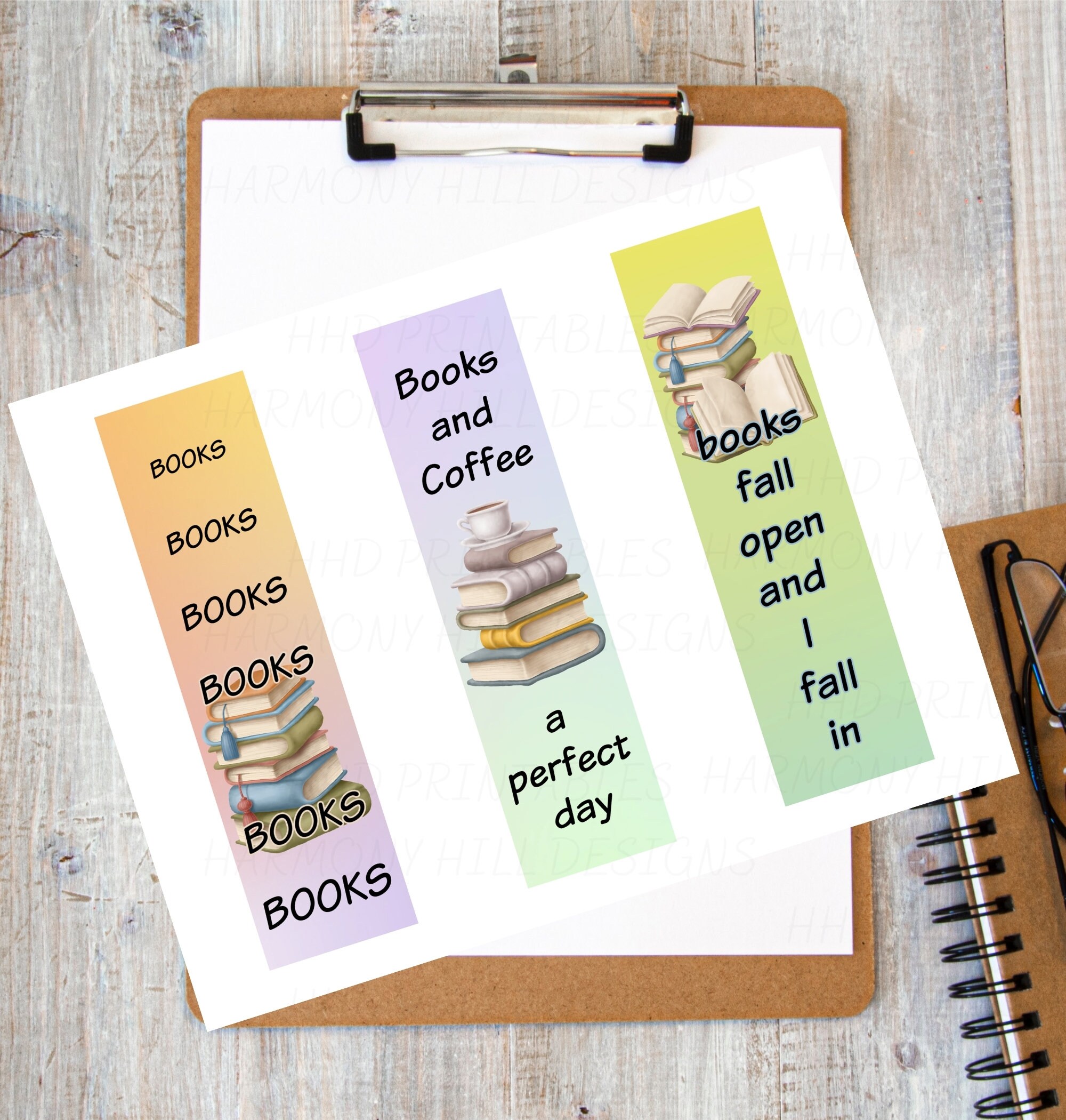 Ready to Print Bookmarks, Printable Bookmark, Digital Download ...