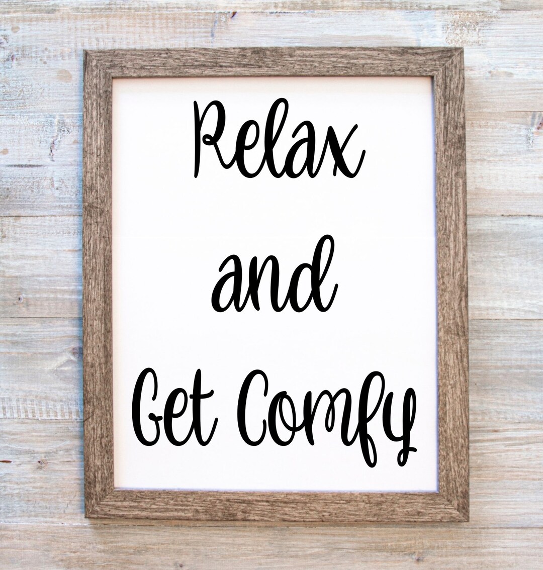Relax Printable, Get Comfy Print, PNG, JPG, Guest Room Wall Art, Spare ...