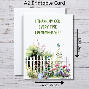 Christian Friendship Card, Printable Thank You Card, Friendship Bible ...