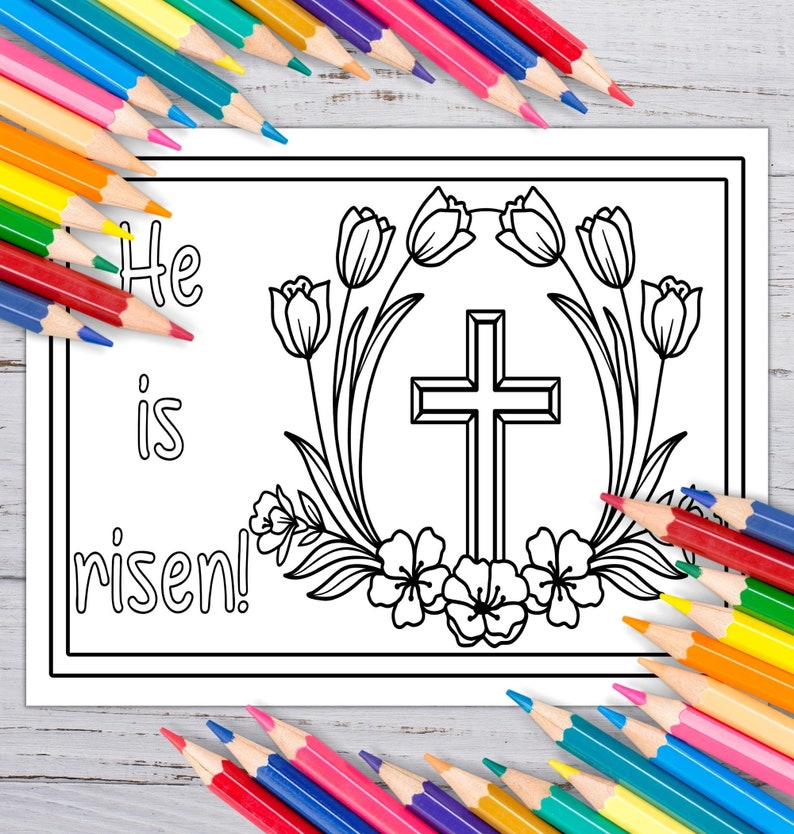 Printable Easter Placemat Christian Placemat to Print - Etsy