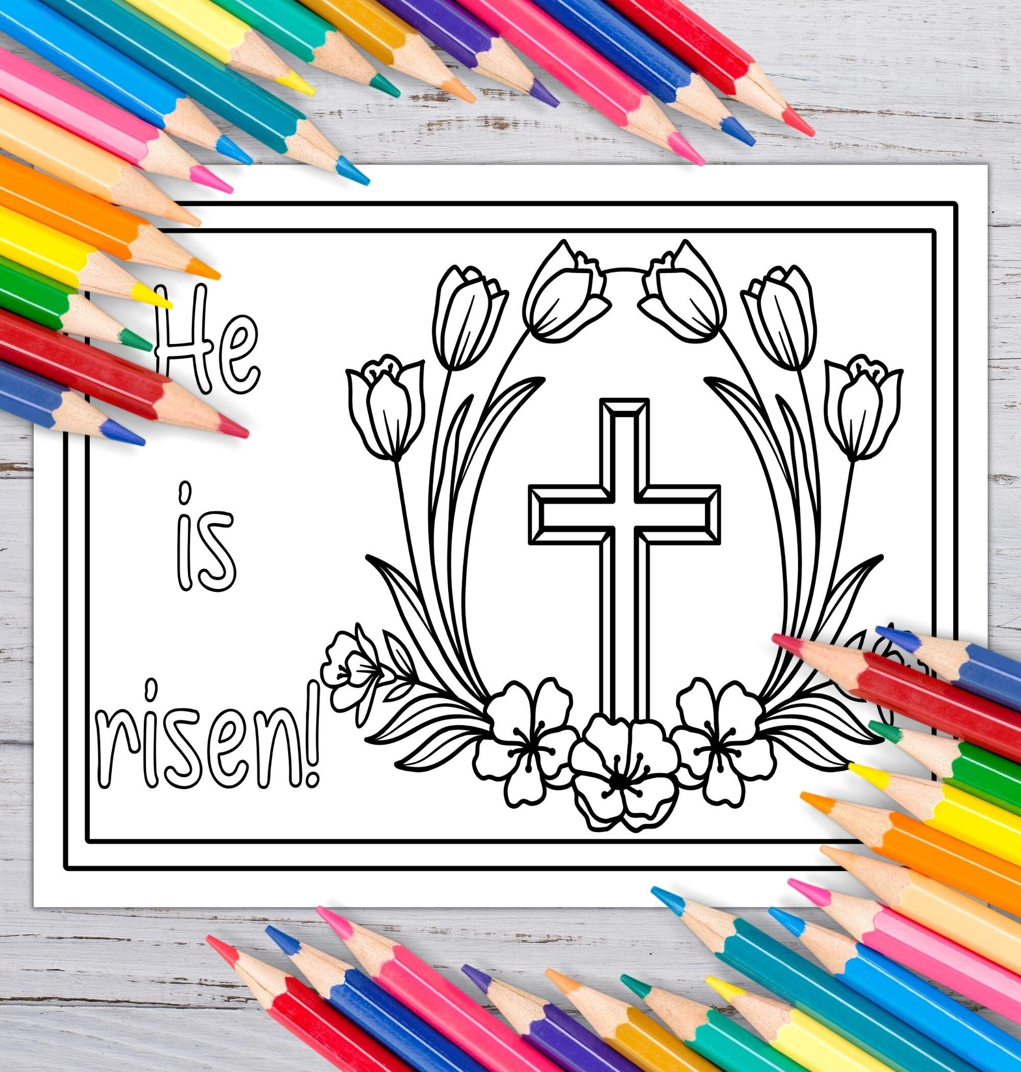 Printable Easter Placemat, Christian Placemat to Print, Christian ...