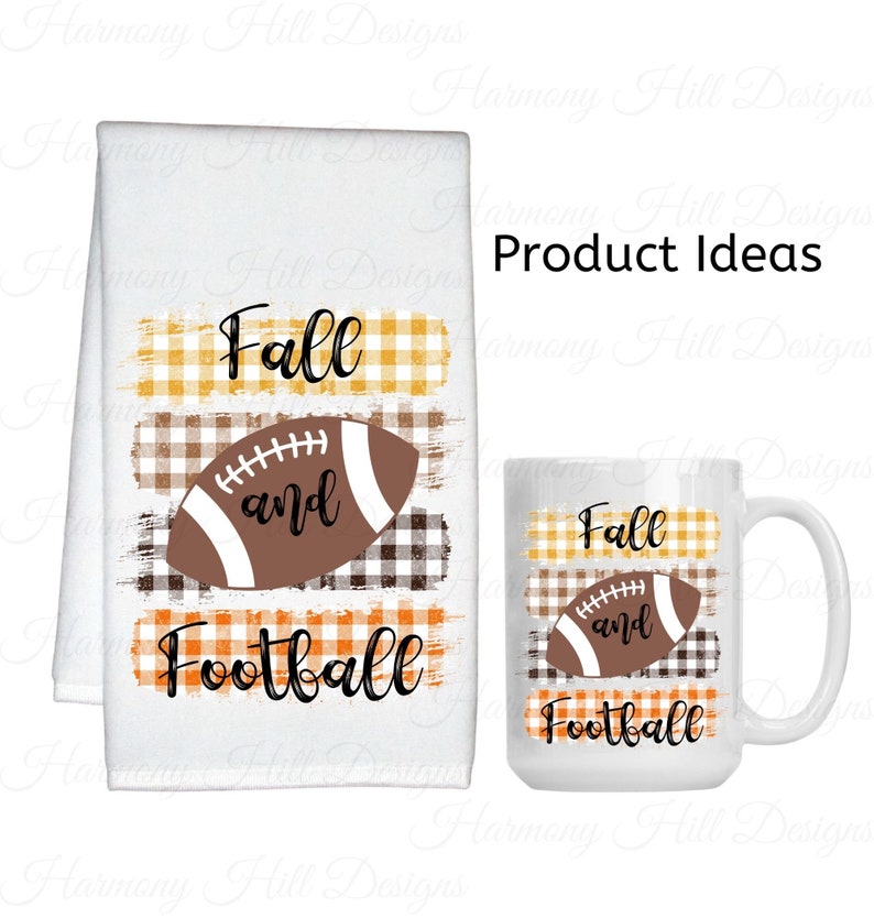 Fall Football Printable, Fall Football Design, Football Sublimation ...