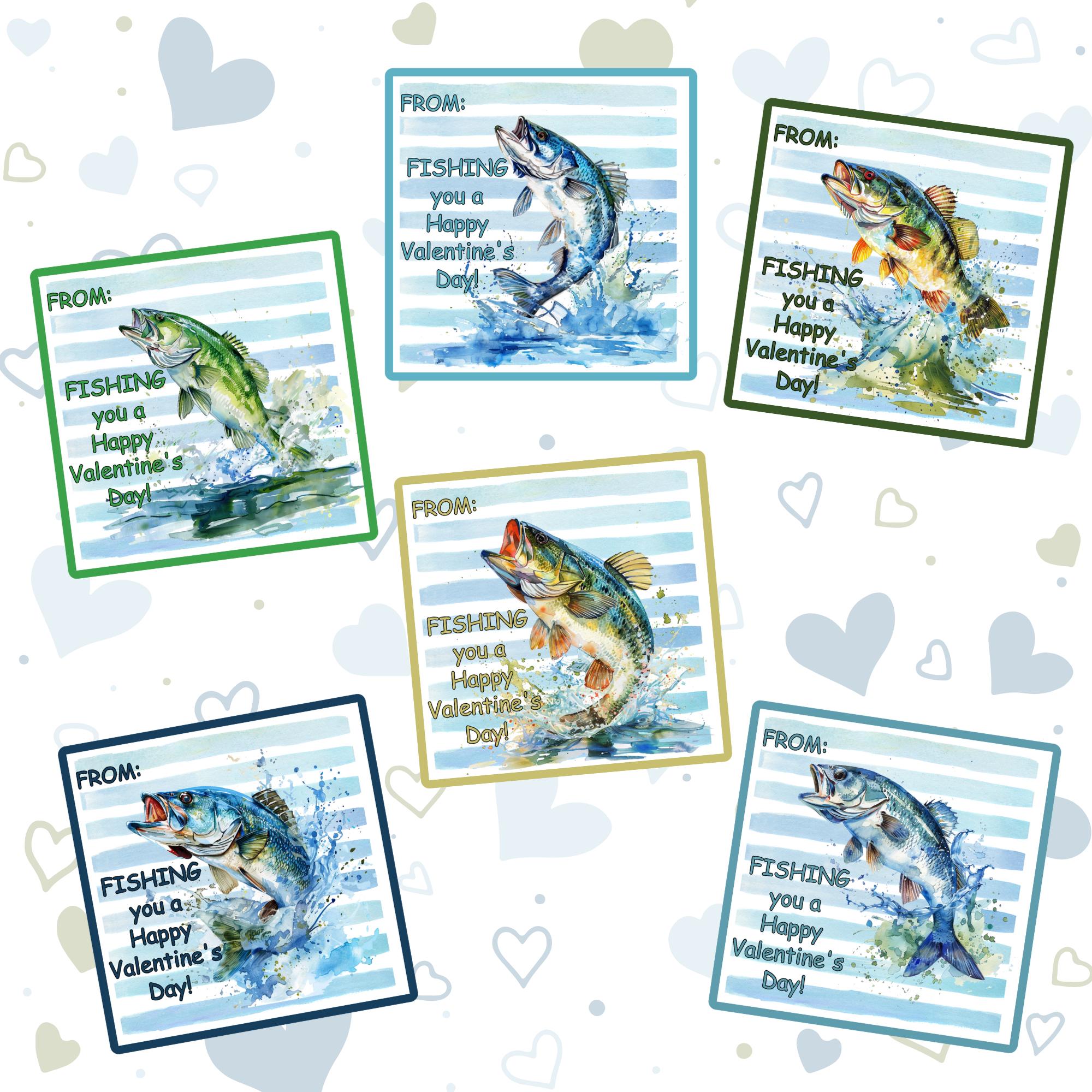 Fish Valentine Cards, Bass Fishing, Fish Valentines, School Valentines ...