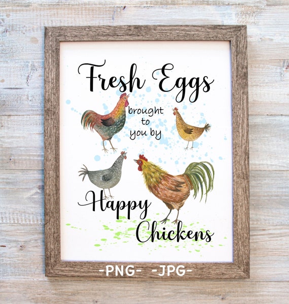 Chickens Print Chickens Printable Chickens Sublimation - Etsy