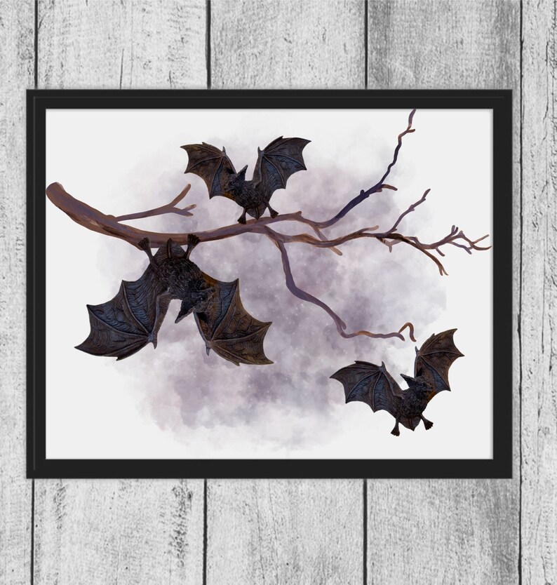 Bats Printable Bats Print Bats Wall Art Bats Sublimation - Etsy