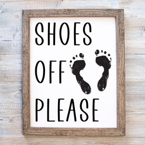 Shoes off Please Printable, Shoes off Please Feet Sign, Shoes off Entry ...