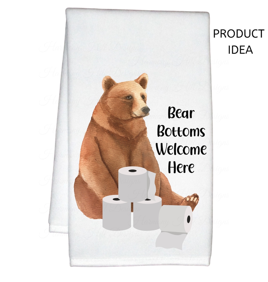 Bear Bottoms Welcome, Bathroom Bear Decor, Bear Bottoms Welcome Here ...