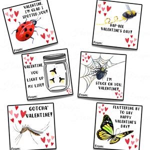 Bugs Valentine Cards, Printable Bugs Valentines, Printable Valentines ...