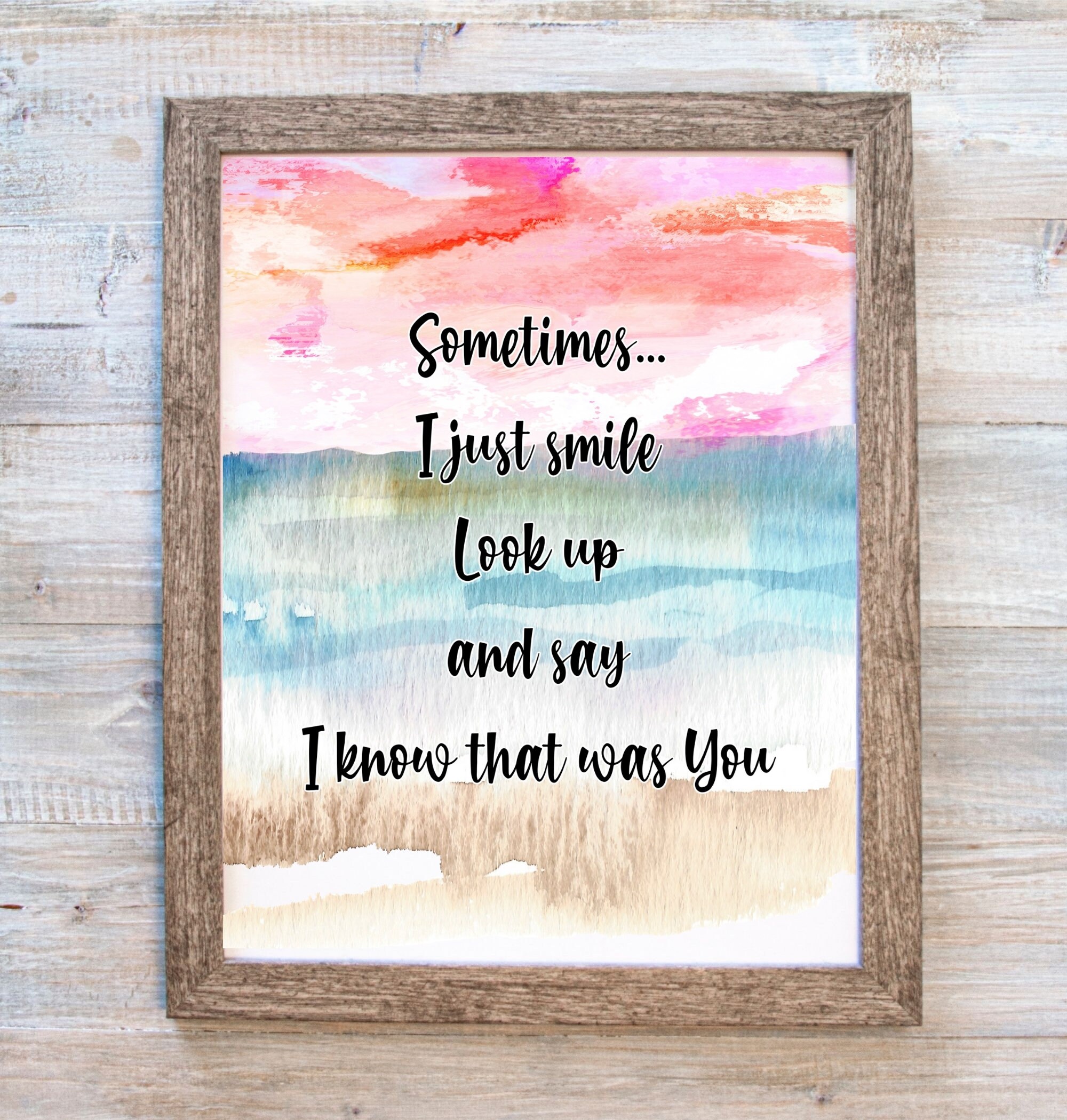 Christian Watercolor Printable, Inspirational Wall Art, Beachy Wall Art ...