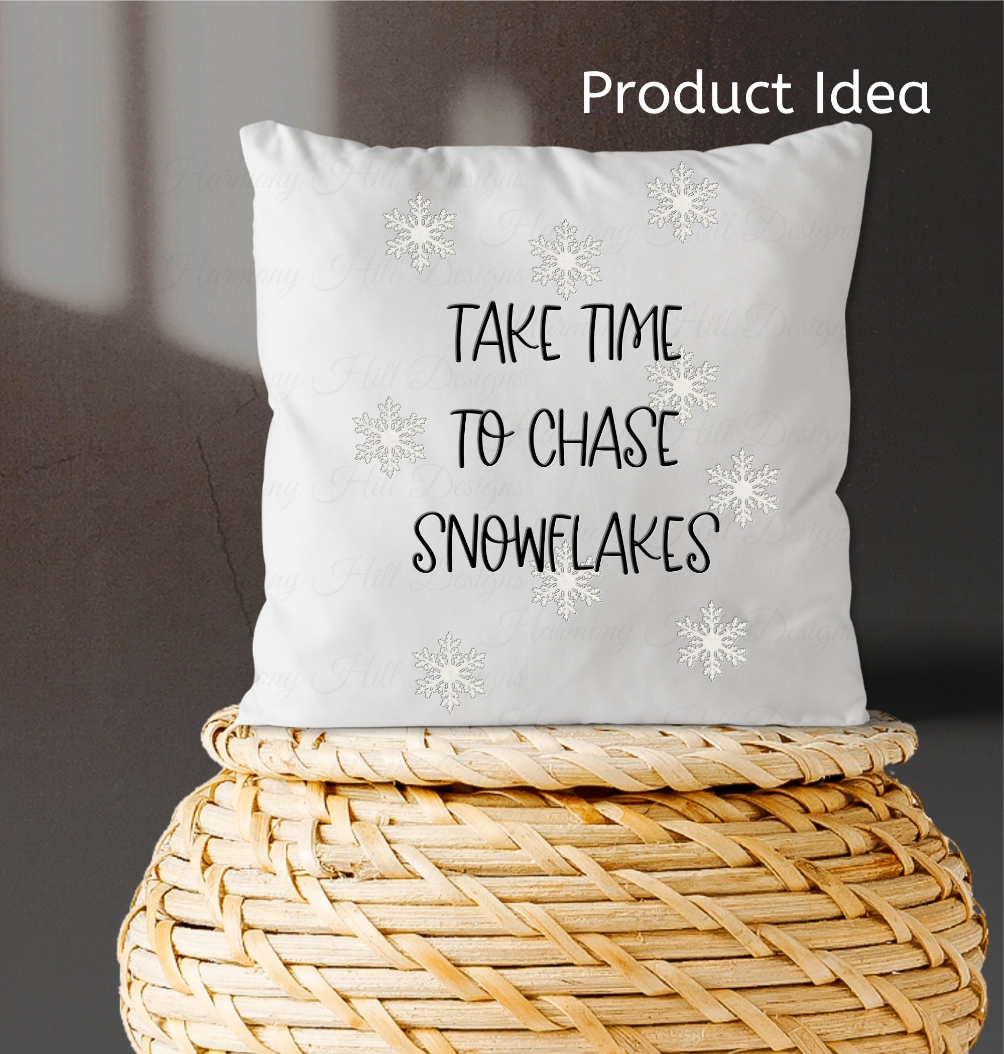 Snowflake PNG, Snowflakes Printable, Take Time to Chase Snowflakes ...