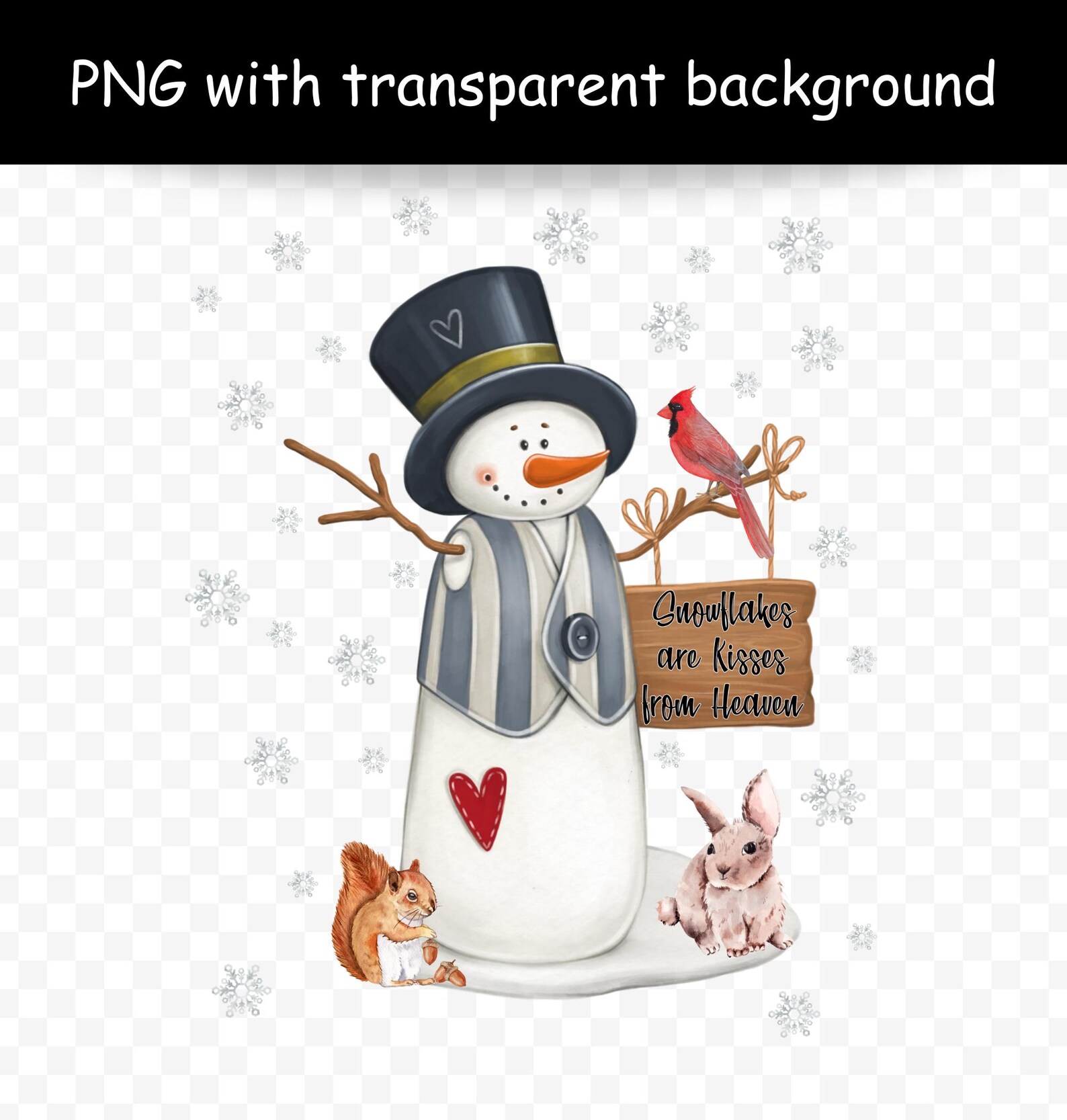 Snowman Printable, Winter Wall Sign, Snowflakes Are Kisses From Heaven ...