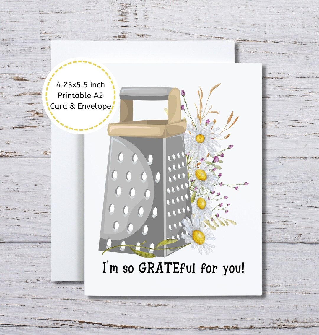 Grateful for You Card, Thank You Card, Encouragement Card to Print ...