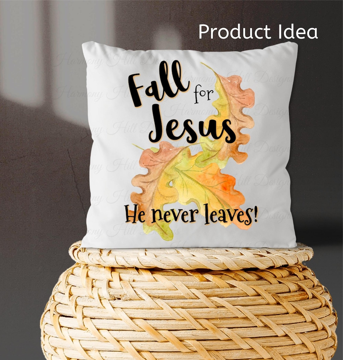 Fall for Jesus He Never Leaves Fall for Jesus Printable - Etsy