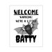 Welcome Bat Sign Printable Halloween Wall Art Funny Bat Wall - Etsy