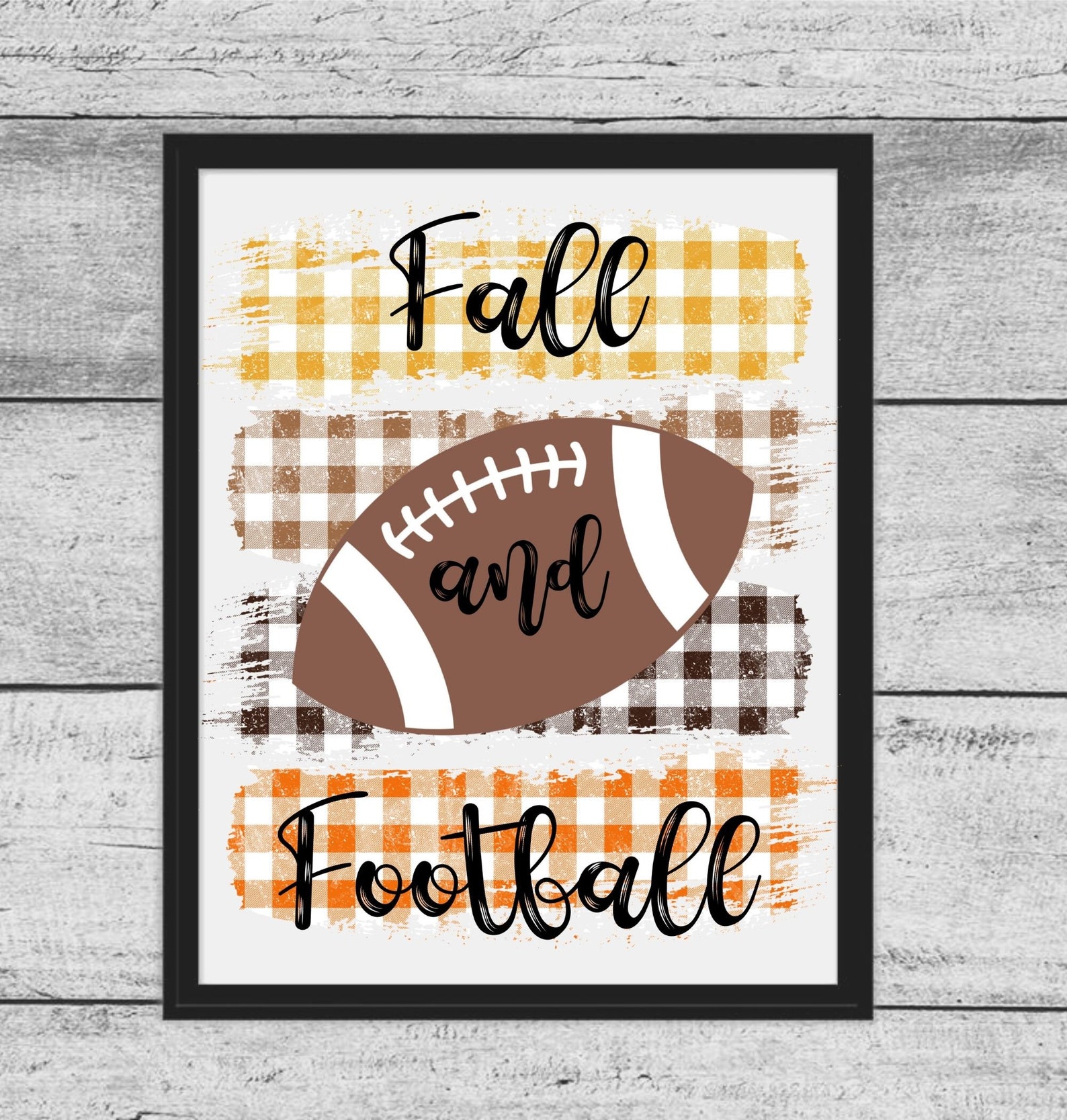 Fall Football Printable, Fall Football Design, Football Sublimation ...