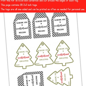 Scentsational Gift Tags, Perfume Gift Tags, Lotion Bottle Gift Tags ...