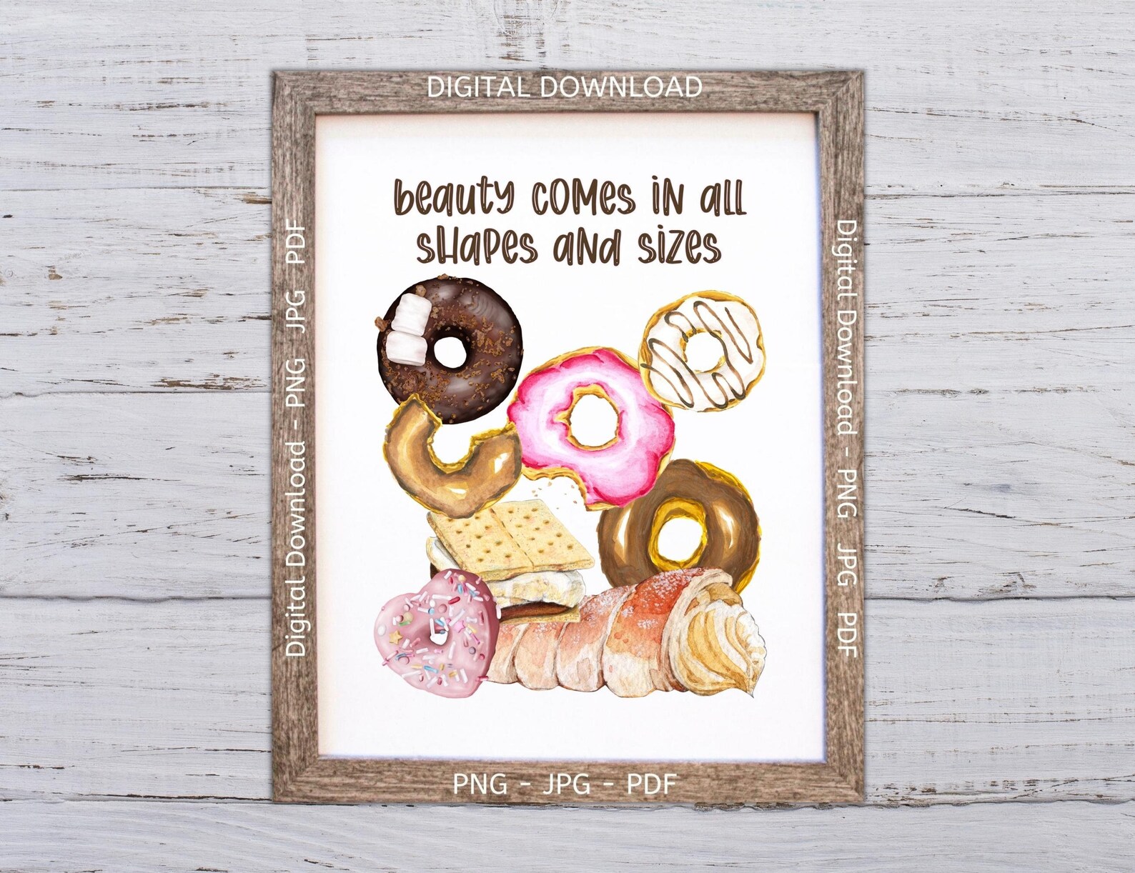 Doughnuts Clipart Doughnuts Printable Doughnuts Sublimation - Etsy